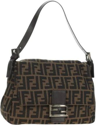 Fendi Pre-owned Sac bandouli&egrave;re vintage en toile Zucca - Femme - Pre-owned - Brun - Taille: ONE Size