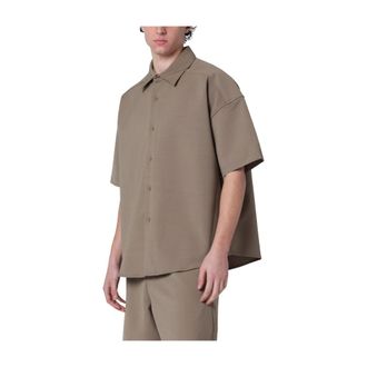 Entire studios Kurz&auml;rmeliges Hemd - - Shirts - Herren - Braun - L