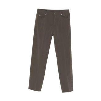 Emporio Armani Homme, Pantalons, Brun, Taille: W36 Pantalon Droit