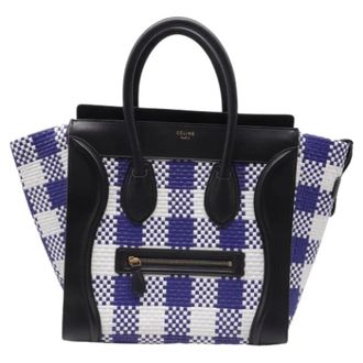 Celine Pre-owned Mini Luggage Plaid Tote Bag - Femme - Pre-owned - Multicolore - Taille: ONE Size