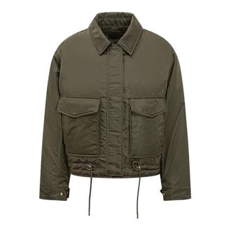 Michael Kors Nylon Cropped Reversible Bomberjacke - - Jackets - Damen - Gr&uuml;n - XS