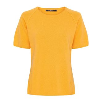 BTF-CPH Kaschmir & Merino T-Shirt - - Knitwear - Damen - Gelb - XL