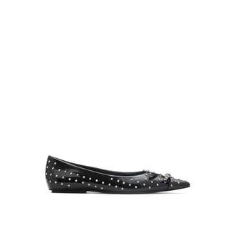 Marc Jacobs Schwarze Studs Ballettflats mit Logo - - Shoes - Damen - Schwarzk - 38 EU