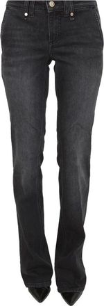 Liu Jo Femme, Jeans, Noir, Taille: W32 Jeans Bootcut &agrave; &eacute;cusson logo