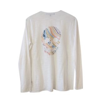 360 Cashmere Skull Print Top Size M