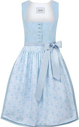 Stockerpoint Dirndl Chloé Robe pour Occasion spéciale, Bleu Clair, 48 Femme