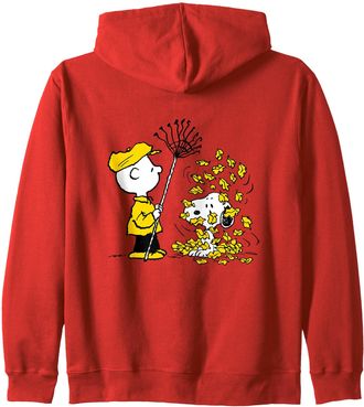 Peanuts Charlie Brown Snoopy Herbstblätter Kapuzenjacke