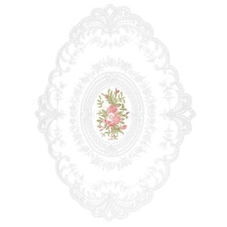 Cabilock Elegante Spitze Tischdecke F&uuml;r Hochzeiten Tischset Mit Filigraner Stickerei Vielseitig Als Untersetzer Oder Deko F&uuml;r Und Kaffeetische