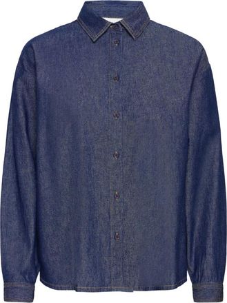 Ichi Ichi, Femme, Blouses et Chemises, Bleu, Taille: 46 FR Denim Chemises