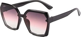 Generic Lunettes de soleil design 2025 pour célébrités sur Internet, lunettes de vue de rue à grand cadre, lunettes décoratives (couleur : E, taille : moyenne