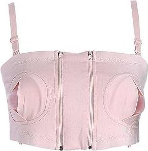Generic Soutien-gorge pour femme - Double fermeture &eacute;clair - Sous-v&ecirc;tements dallaitement fins, rose, 4XL