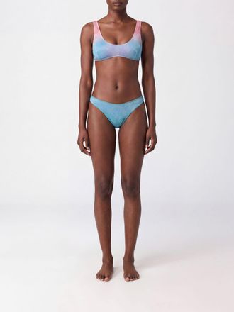 Os&eacute;ree Bikini en lurex bicolore avec encolure en U et slip taille basse