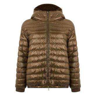 Herno Gesteppte Jacke mit Rei&szlig;verschluss - - Jackets - Damen - Braun - XL