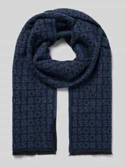 HUGO BOSS Schal mit Logo-Jacquardstruktur