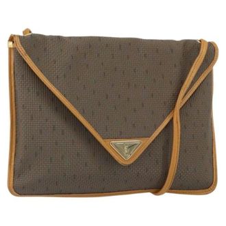 Saint Laurent Sac bandouli&egrave;re en plastique Pre-owned - Femme - Pre-owned - Brun - Taille: ONE Size