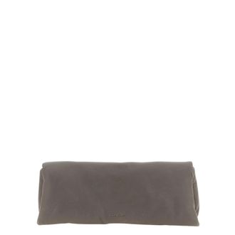 Rick Owens Gepolsterte Leder-Clutch - - Bags - Damen - Grau - ONE SIZE