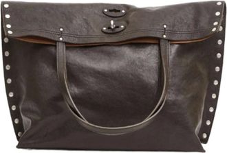 Zanellato Femme, Sacs, Brun, Taille: ONE Size Sac Fourre-Tout en Cuir Marron Balades en Ville