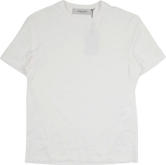 Golden Goose Homme, Tops, Blanc, Taille: S T-Shirt Effet Vieilli