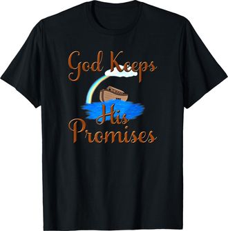 So Cool Designs God Keeps His Promises Pretty Religiöse Arche Noah T-Shirt