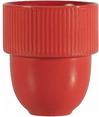Sagaform Inka Tasse aus Steingut in der Farbe Red Pantone 7626C, 9x8 cm, 27cl, 5018434