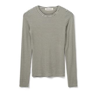 Sofie Schnoor Gestreiftes Langarm-T-Shirt - - Tops - Damen - Schwarzk - M