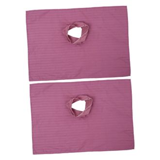 FOMIYES 2st&uuml;cke Massageliegen-gesichtskissenbez&uuml;ge Mit Loch Atmungsaktivem Stoff F&uuml;r Spa Und Kosmetikliegen Inklusive Kopfst&uuml;tzenbez&uuml;ge Und Gesichtsst&uuml;tzen F&uuml;