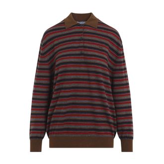 Prada Cashmere Polo - - Knitwear - Damen - Mehrfarbig - XS