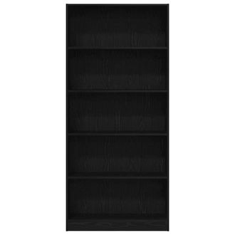 Generic B&uuml;cherregal, Modernes, Minimalistisches Offenes Lagerregal, Ausstellungsregal f&uuml;r Wohnzimmer, B&uuml;ro und Schlafzimmer (Schwarze Eiche 99)