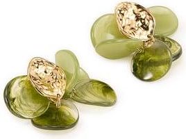 Au Printemps Paris Boucles doreille pendantes p&eacute;tales