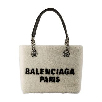 Balenciaga Unisex Shoulder Bag Beige