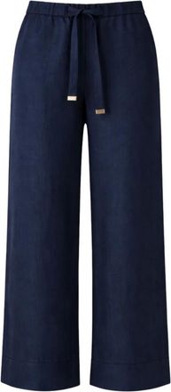 Max Mara Femme, Pantalons, Bleu, Taille: 42 FR Wide Pantalons