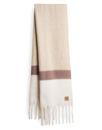 OPUS Damen Schal | ALLANIS gebrushter Schal mit Fransen macadamia, 0