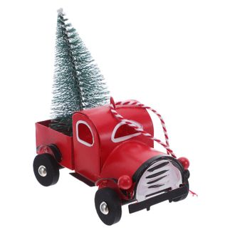 Garneck Schmiedeeisen Weihnachtsbaum-h&auml;ngedekoration Auto-anh&auml;nger Pickups Metall-automodell Weihnachtsbaum-Dekoration Weihnachtsbaum-anh&auml;nger Weihnachtsanh&auml;n