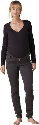 Envie de Fraise Skinny-Umstandsjeans, Seamless-Bund WATERLESS, Bundweite verstellbar schwarz 42