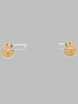 Off-white Round Arrow Earrings - Gold