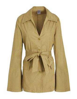 8 by YOOX ORGANIC COTTON BELTED CHEMISIER