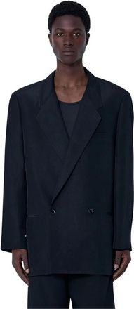 Christophe Lemaire Homme, Costumes, Noir, Taille: S Blazer Crois&eacute; Sur Mesure