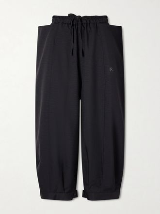 adidas Originals + Y-3 Verk&uuml;rzte Hose Mit Weitem Bein Aus Recyceltem Jersey - Schwarz