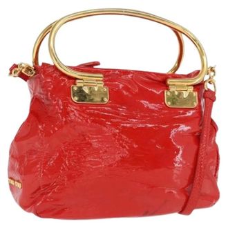 Miu Miu Sac &agrave; main Pre-owned - Femme - Pre-owned - Rouge - Taille: ONE Size