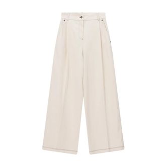 Max Mara Wide Hosen - - Trousers - Damen - Beige - L