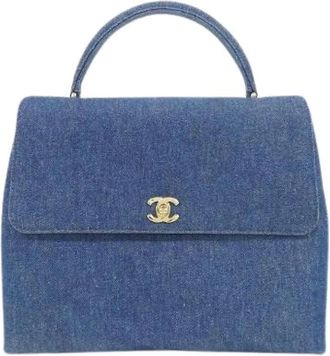 Chanel Sac bandouli&egrave;re Pre-owned en jean - Femme - Pre-owned - Bleu - Taille: ONE Size