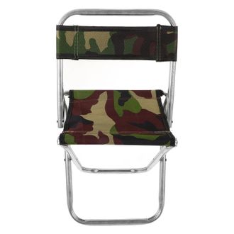 IFUNDOM FOMIYES Tragbarer Klappstuhl Angelstuhl Gro&szlig;z&uuml;gig Faltbar aus Metall Leichter Campinghocker mit R&uuml;ckenlehne Outdoor Camping Garten Terrasse Kompakt Tr