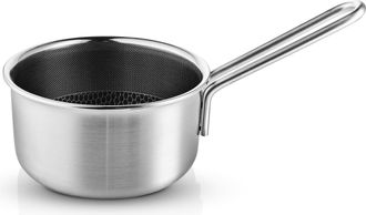 Eva Solo Eva Trio | Multi Kasserolle 1,8 l 16 cm Mosaic keramische Slip-Let-Antihaftbeschichtung | Der Kasserollenkörper besteht: 90% Recycling-Edelstahl & 100