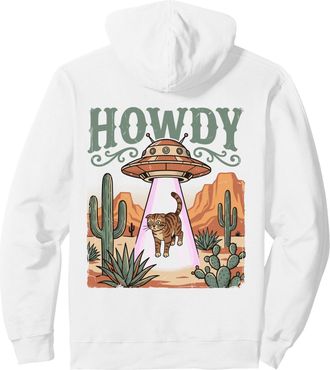 Image UFO Howdy Desert Cat Pullover Hoodie