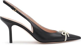 Valentino Garavani Hohe Schuhe - Black Leather Pumps - Gr. 37,5 (EU) - in Schwarz - f&uuml;r Damen