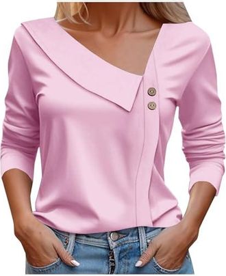 Generic Haut Femme, Chemise cintr&eacute;e Femme, Chemise Femme Rouge, Haut Chic Femme soir&eacute;e, v&ecirc;tements Femme, Haut &agrave; Manches Longues Carnival pour Femmes, Haut Sex