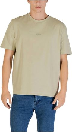 HUGO BOSS Homme, Tops, Vert, Taille: M T-shirt col rond vert
