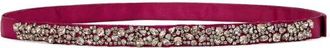 Oltre Femme, Accessoires, Violet, Taille: L/Xl Ceinture Gros-Grain avec Pierres