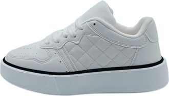 Bonateks Damen Defrb100365 Sneaker, White, 39 EU Schmal