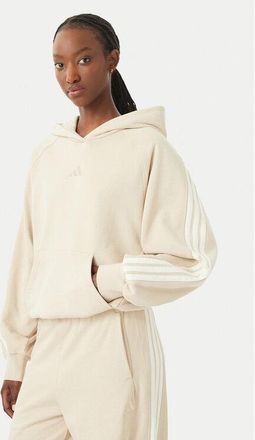 adidas Sweatshirt 3-Stripes KV9930 Hellbeige Loose Fit